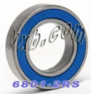 6801-2RS Bearing 12x21 Sealed 12x21x5 Ball Bearings: Deep Groove Ball ...