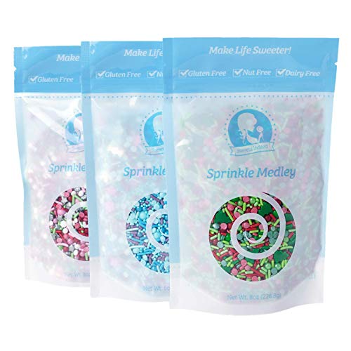 Holiday Sprinkles | Sprinkle Medley Bulk Variety Pack | Christmas ...