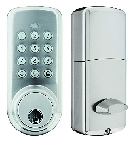 Bluetooth with Keypad Smart Lock (Satin Nickel) | 4-in-1 Keyless Entry ...