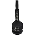 Amazon.com: JEUCLEL T35 Torx Star 6 Point Impact Bit Socket, T35 1/2 ...