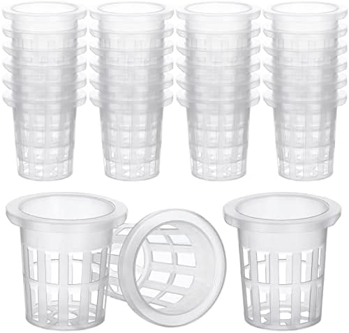 100 PCS 2 Inch Garden Slotted Mesh Net Cups, Super Heavy Duty Round ...
