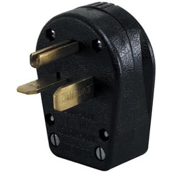 Amazon.com: Utilitech 50-Amp 125/250-Volt Black 4-Wire Grounding Plug ...
