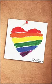 LGBTQ Journal: Rainbow Flag Heart Gay Pride Notebook / Workbook / Diary ...