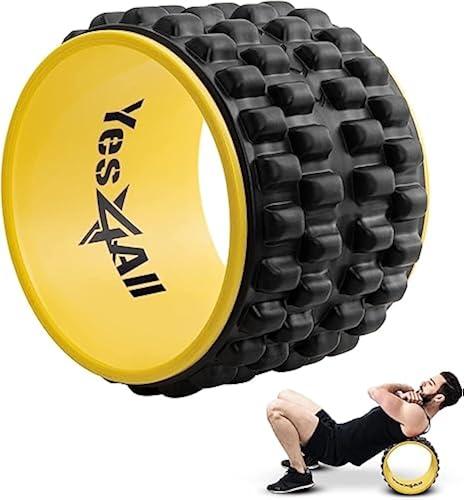 Yes4All Back Roller Foam, Yoga Roller Wheel for Effective Massage, Back ...