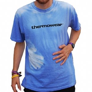 (Large) Thermowear Heat Sensitive T Shirt - Blue and White: Amazon.co ...