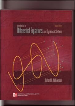 Introduction to Differential Equations and Dynamical Systems: Amazon.co.uk: Williamson ...