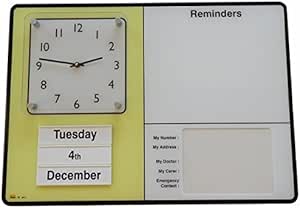 Amazon.com: Memory Loss 'All In One' PERSONAL REMINDER BOARD w/built in ...