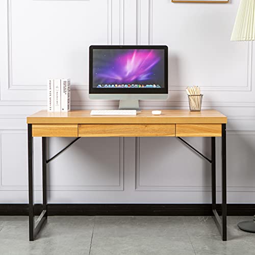 47 inch Computer Desk with Drawer, Soges Sturdy Home Office Writing ...