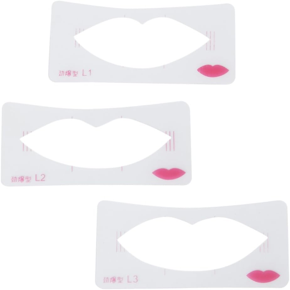 1 Set of Lip Stencils Shaping Template Makeup Beauty Tool---3 Styles ...
