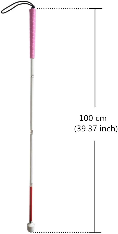 VISIONU Aluminum Mobility Folding Cane for The Blind (Folds Down 4 ...