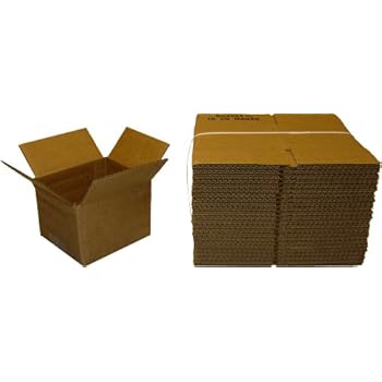 Amazon.com : (25) Brown Cardboard CD Storage Shipping Boxes - Each ...
