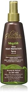 Amazon.com : Silk Elements Megasilk Olive Heat Protection Spray - 8oz ...