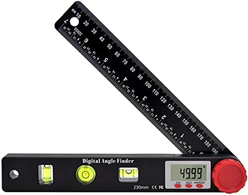 Digital Angle Finder, Vodlbov 4 in 1 Digital Protractor Ruler & Level ...