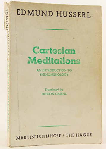 Cartesian Meditations: Husserl, Edmund: Books: Amazon.com
