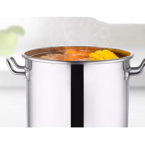 XJJZS 304 Stainless Steel Bucket With Lid Soup Pot Gas Induction Cooker ...