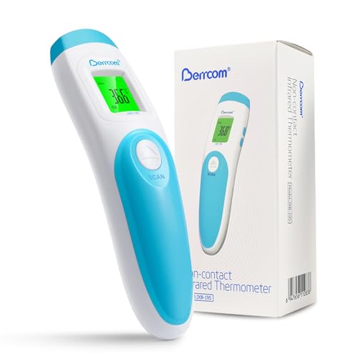 Berrcom Non Contact Infrared Forehead Thermometer Digital 3 in 1 ...