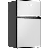 Amazon.com: Frestec 3.1 CU' Mini Fridge with Freezer,2-Door Compact ...