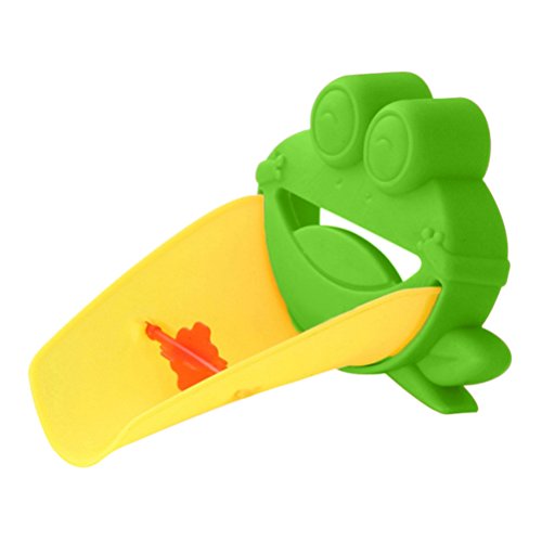 Velishy(TM) Cute Frog Bathroom Sink Faucet Chute Extender For Children ...