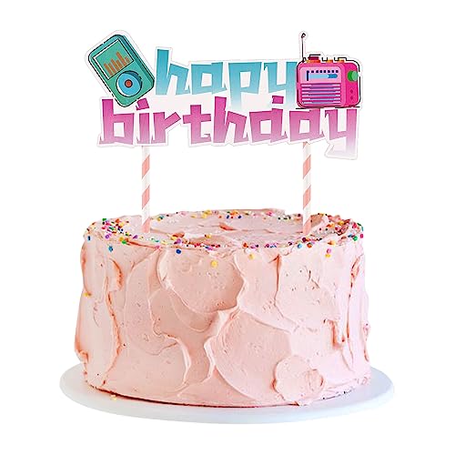 Ercadio 1 Pack Y2K Happy Birthday Cake Toppers Preppy Y2K Happy ...
