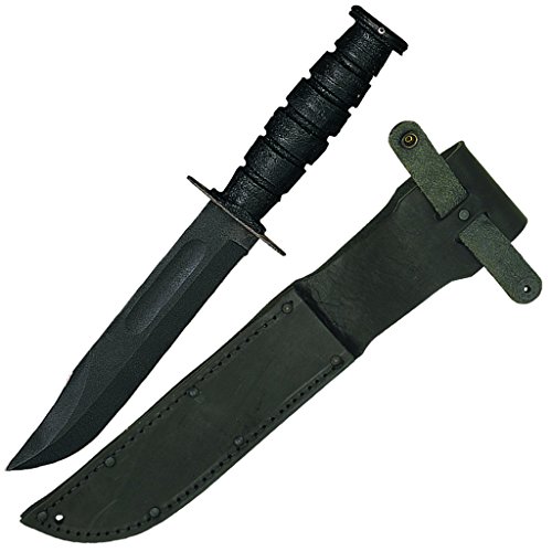 Ontario 498 Marine Combat Knife (Black) - Camp Stuffs