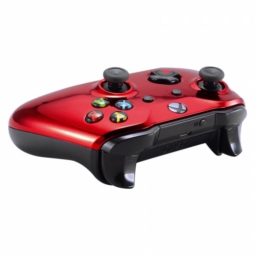 Chrome Red Wireless Bluetooth Custom Controller for Xbox One | Pricepulse