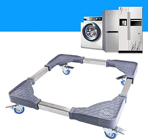 Washing Machine Stand with 4 Swivel Wheels Feet - Adjustable Washer ...