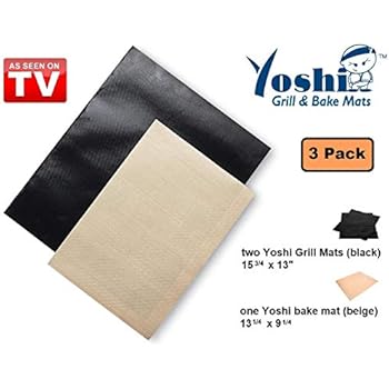 Amazon.com: YOSHI GRILL & BAKE MATS YOSHIGC 2 Pack), 0, Copper: Kitchen ...