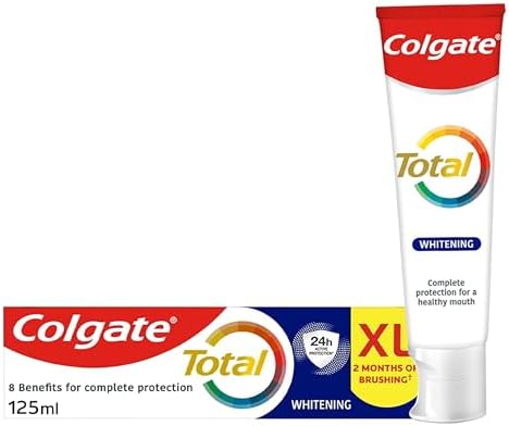 Colgate Total Whitening Fluoride Toothpaste 125ml | Effective stain ...