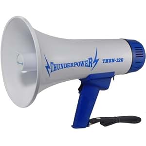 Amazon.com : Extra Loud Megaphone - ThunderPower 120 - 15 Watts of ...