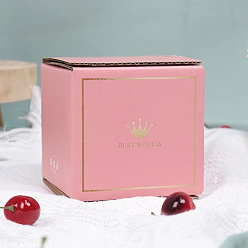25 Pack Pink Packaging Shipping Boxes for Small Business, Cute 4x4x4 ...