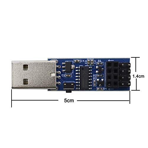 USB to ESP8266 CH340C ESP-01 ESP-01S Breakout Prog WiFi Programmer ...