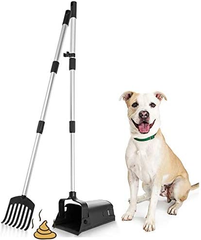 KOOLTAIL Metal Dog Pooper Scooper - Poop Scoop Aluminum Alloy Rake ...