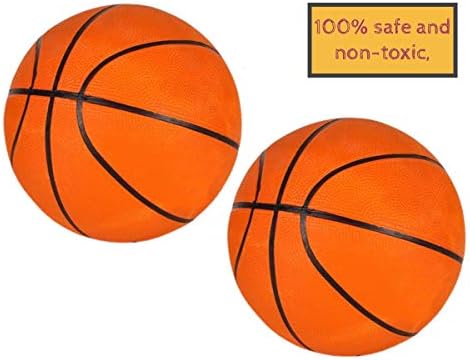 Always23 Mini Rubber Basketballs, 7” Arcade basketballs 2 Pack ...