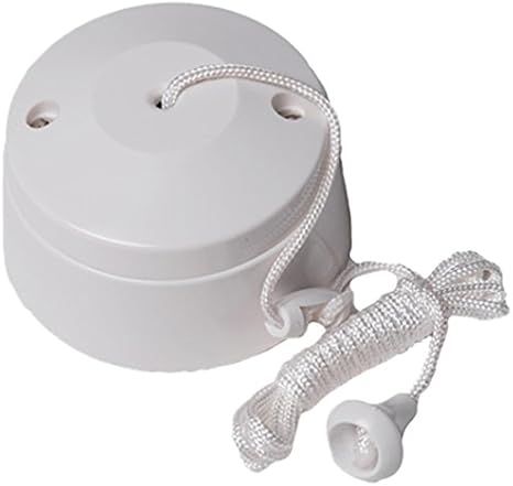 Bulk Hardware BH02684 2-Way Ceiling Switch Bathroom Pull Cord, Round 5 ...