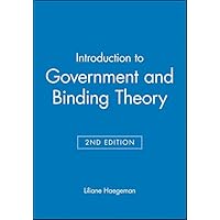 Amazon.com: Introduction to Government and Binding Theory: 9780631190677: Haegeman, Liliane: Books