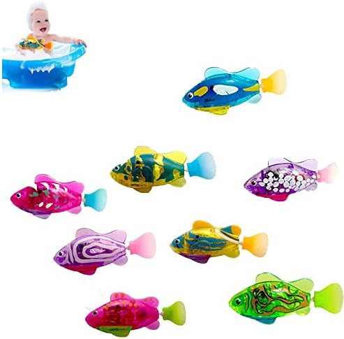 Light Up Fish Bath Toy, Light Up Swimming Fish Bath Toy, Swimming Light ...