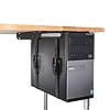 Penn Elcom Under-Desk Computer Mount, Adjustable with Slide-Out Access ...