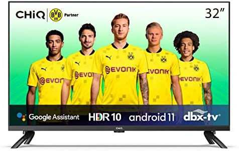 CHiQ 32 Inch TV LED Smart TV HD Android 11.0 HDR10 A+ Screen WiFi Bluetooth 5.0 Full screen ...