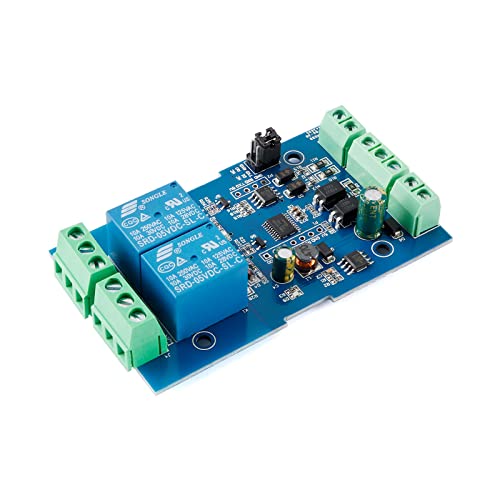 JESSINIE 2Pcs 2 Channel Switch Relay Module Modbus Rtu Switching Input ...