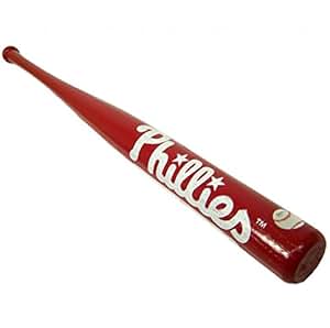 Amazon.com : PHILADELPHIA PHILLIES LOGO 18" MINI WOOD BASEBALL BAT ...