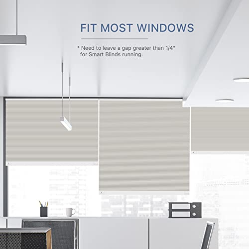 THIRDREALITY ZigBee Smart Blind, Motorized Blackout Window Shades With Remote, Cordless ...