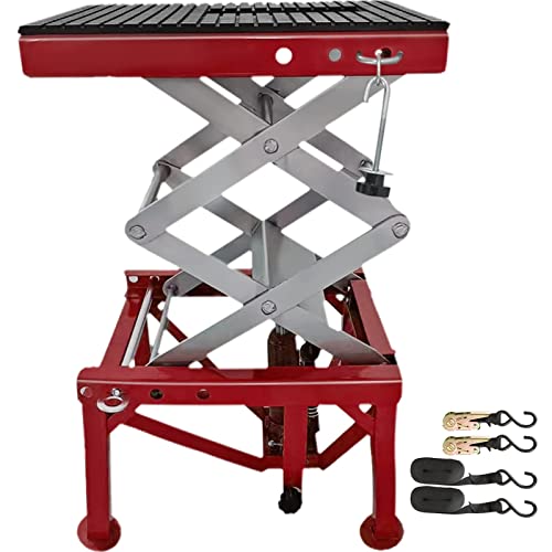 VEVOR Motorcycle Jack, Hydraulic Motorcycle Scissor Jack with 300LBS ...