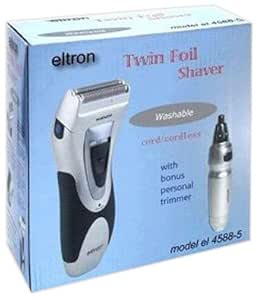 Amazon.com: Eltron el-4588-5 Twin Foil Floating Head Wet/Dry Shaver: Beauty