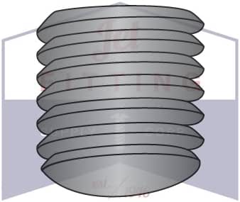 Amazon.com: Set Screws Oval Point - Alloy Steel #10-32 x 5/16 ...