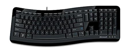 Microsoft Comfort Curve Keyboard 3000, UK Layout - Black: Amazon.co.uk ...