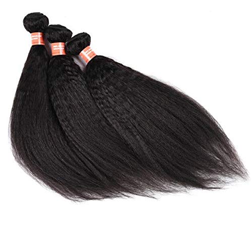 Kinky Straight Hair Extensions Coarse Yaki Straight Hair Bundles ...