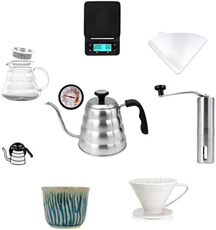 V60 Distillation Set Coffee Machines 8 Piece Distilled Coffee Prep Set ...