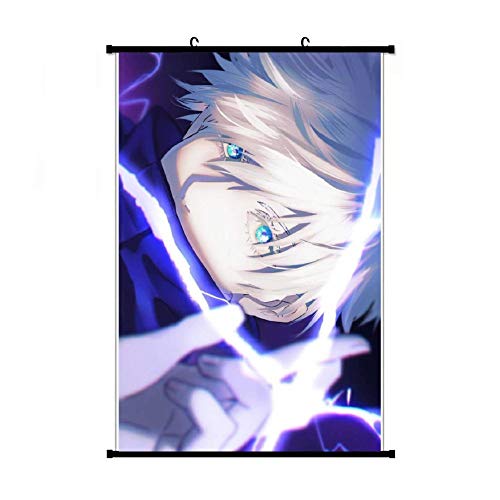Hantu Cool Satoru Gojo Jujutsu Kaisen Anime Wall Poster Scroll Room ...