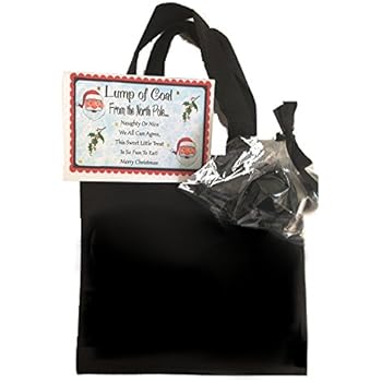 Amazon.com: Christmas Lump of Coal Naughty (With Gift Bag): Toys & Games