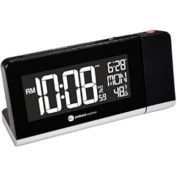 Amazon.com: Oregon Scientific RMR391PA Slim Black Line Projection Clock ...